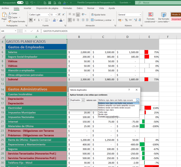 Cómo resaltar datos repetidos en Excel - Excelerar